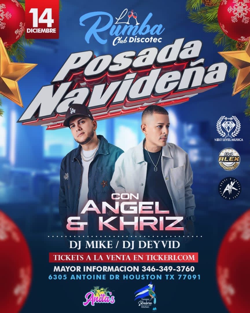 Ángel y Khriz. Posada navideña Tickets | Boletos - La Rumba Club ...