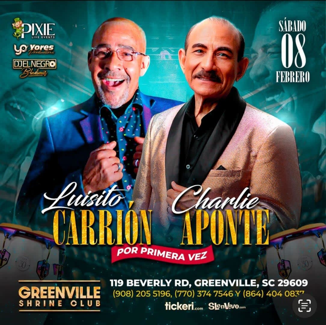 CHARLIE APONTE Y LUISITO CARRION EN CONCIERTO POR PRIMERA VEZ ...