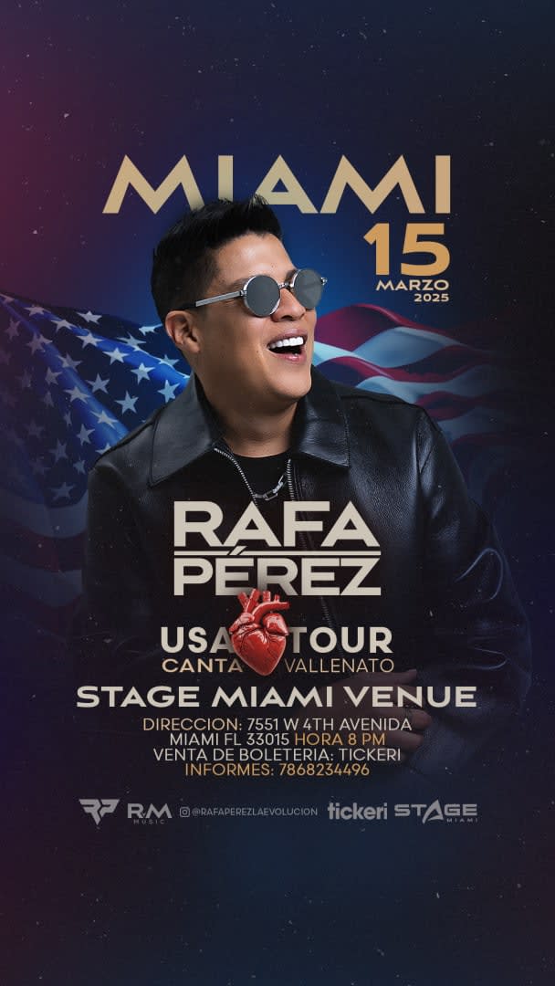RAFA PEREZ POR PRIMERA VEZ EN MIAMI , CON TODA SU AGRUPACION Tickets ...