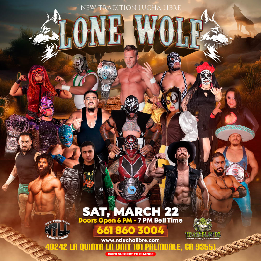 LONE WOLF LUCHA LIBRE/PRO WRESTLING Tickets | Boletos - Transplants ...