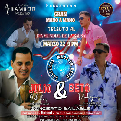 JULIO VILCHEZ & BETO RODRIGUEZ Mano a Mano SALSEROS MADE IN PERÚ ...