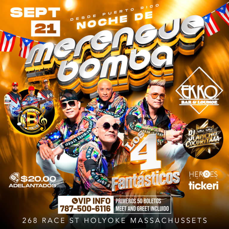 LOS 4 FANTASTICOS @ HOLYOKE, MA (EKKO BAR & GRILL) in Holyoke - Tickets ...
