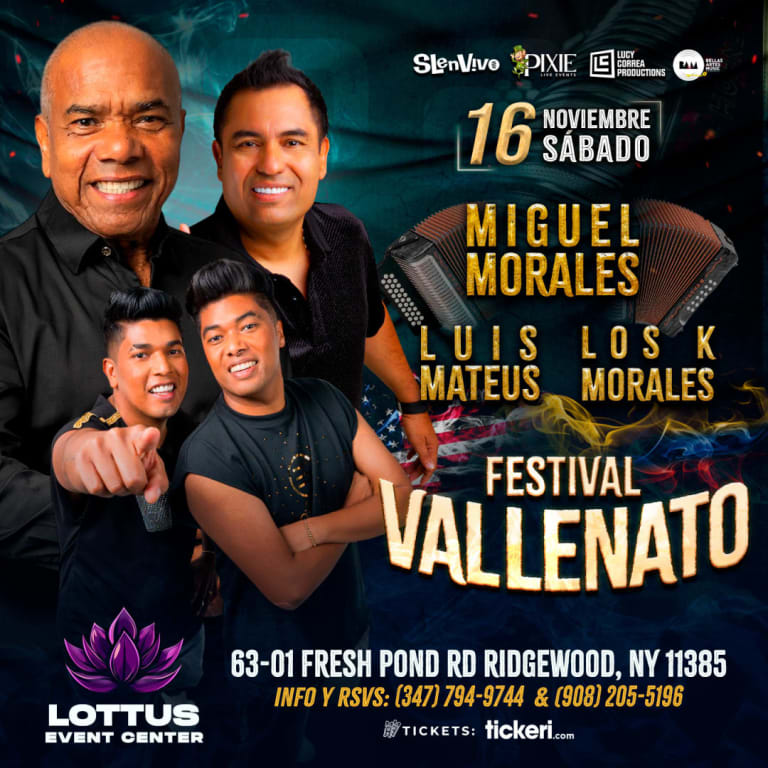 FESTIVAL VALLENATO, MIGUEL MORALES, LUIS MATEUS Y LOS K MORALES EN NEW YORK!! Tickets | Boletos ...