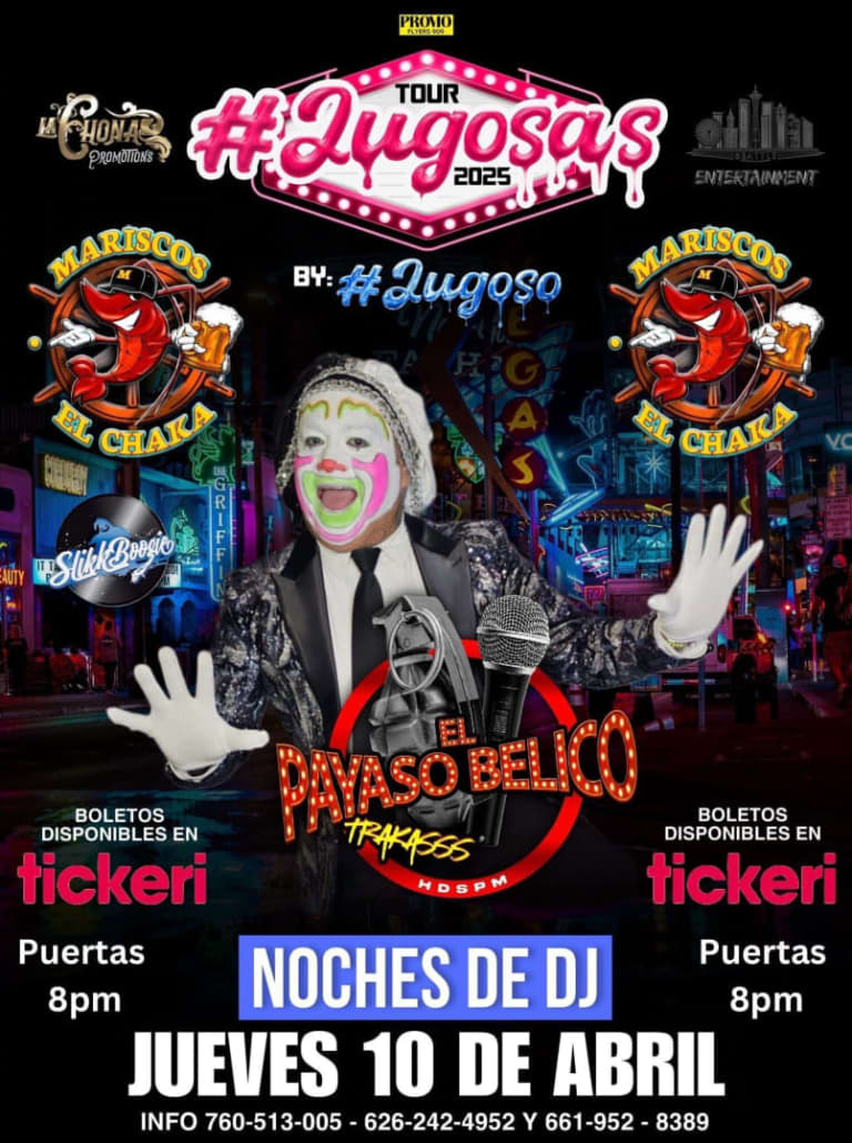EL PAYASO BELICO EN VIVO!!! in Victorville - Tickets 2025-04-10 ...