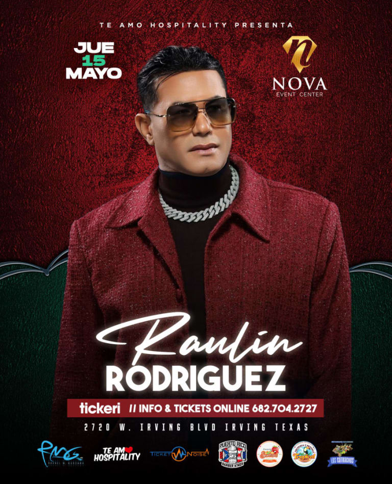 Raulin Rodriguez Tickets | Boletos - Nova Event Center, Irving | 2025 ...