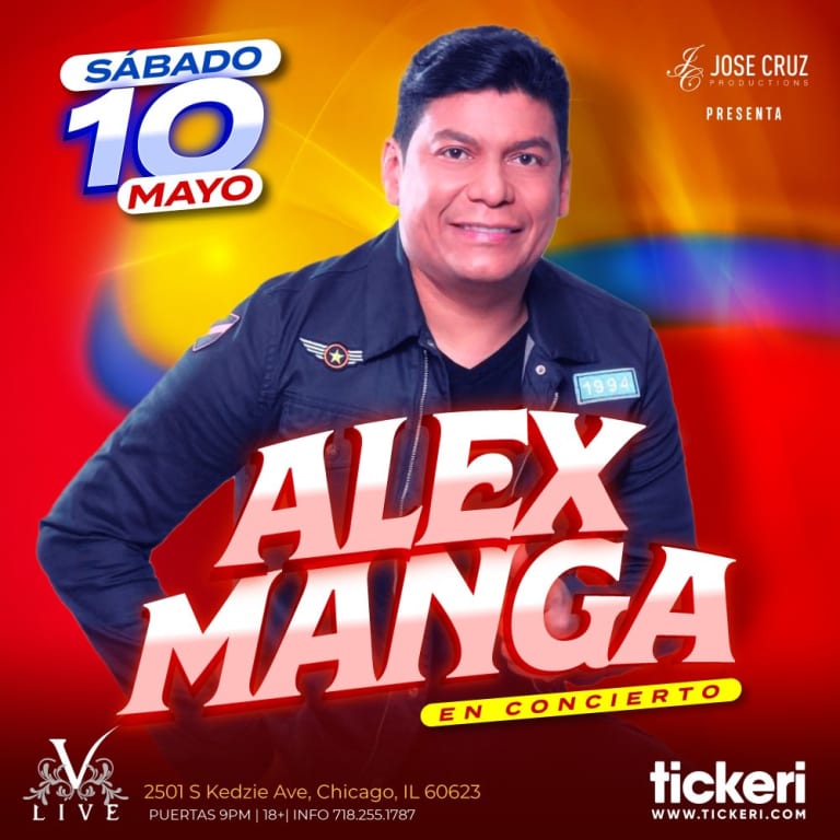 ALEX MANGA EN VIVO EN CHICAGO in Chicago - Tickets 2025-05-10 | V Live ...