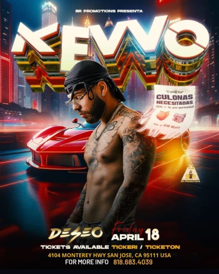 KEVVO in San Jose - Tickets 2025-04-18 | Deseo