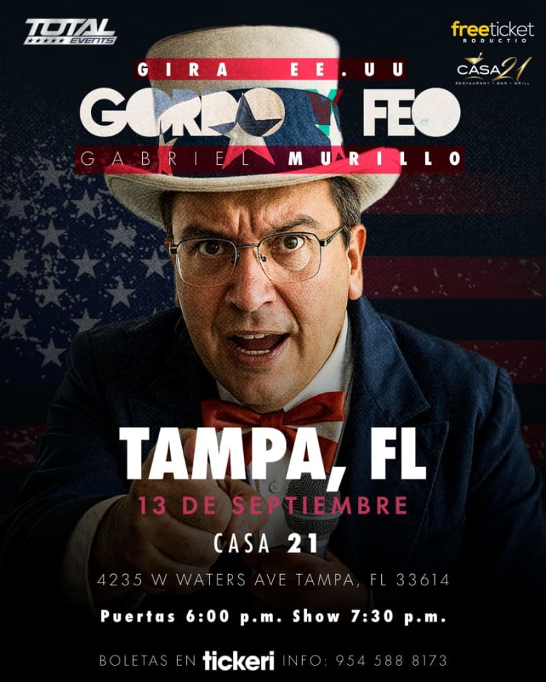 Gabriel Murillo Gordo y Feo en Tampa in Tampa - Tickets 2025-09-13 ...