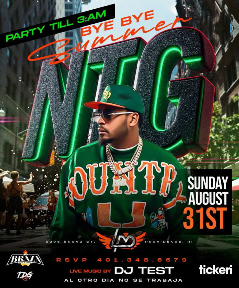 NTG BYE BYE SUMMER in Providence - Tickets 2025-08-31 | Club Live Pvd