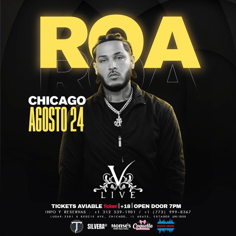 ROA en vivo en Chicago, IL V Live, 24 de agosto 2025 Tickets | Boletos ...
