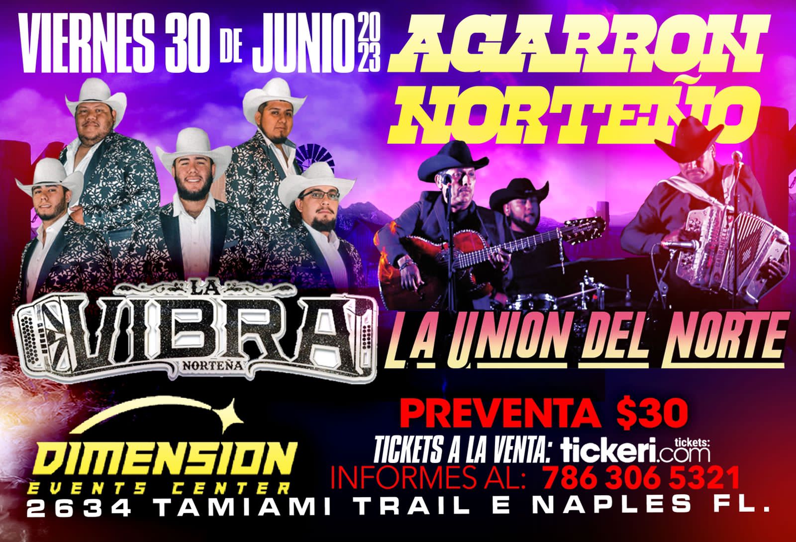 LA VIBRA NORTEÑA , LA UNION DEL NORTE EN CONCIERTO ! NAPLES FLORIDA ...