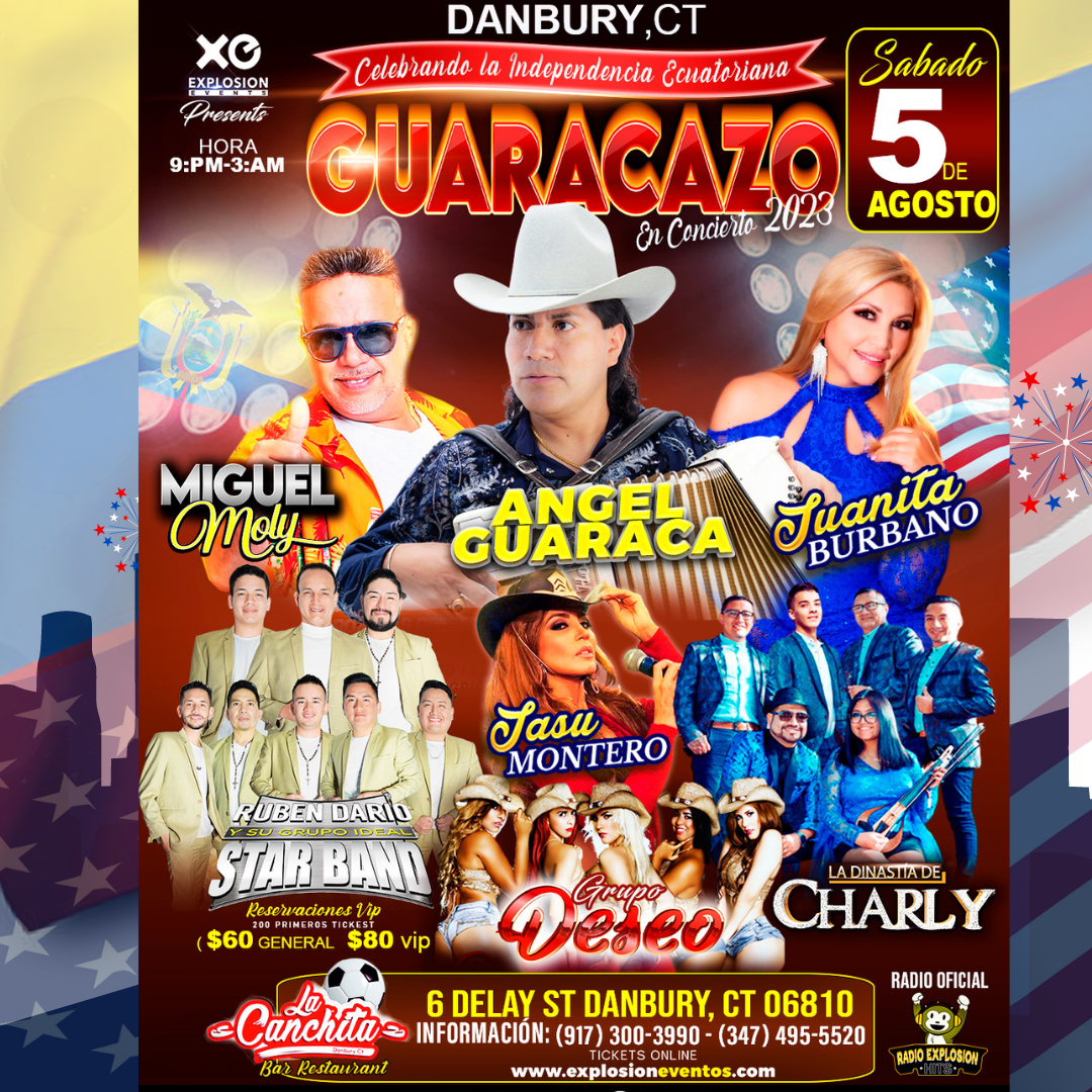 GUARACAZO EN CONCIERTO DANBURY CT Tickets | Boletos - La Canchita ...