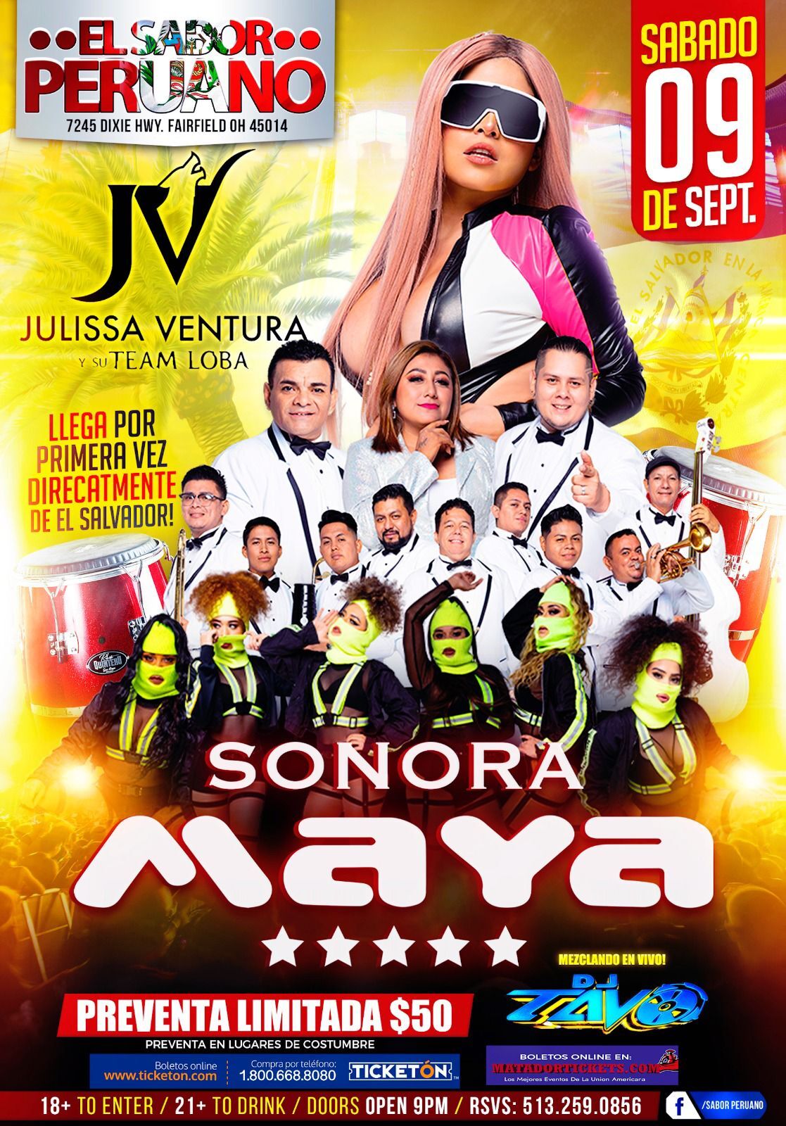 SONORA MAYA , JULISSA VENTUA EN CONCIERTO ! Tickets | Boletos - Sabor ...