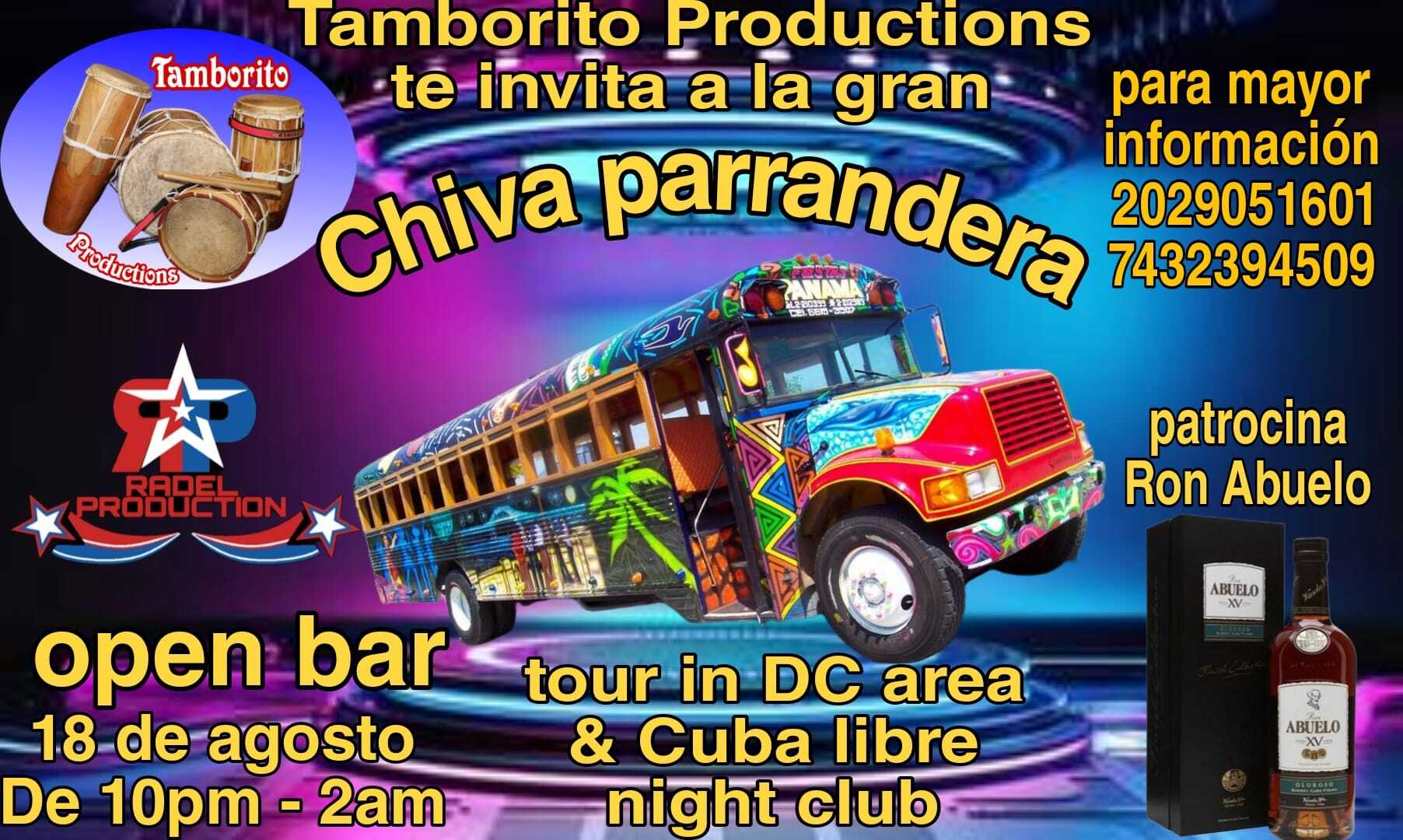 CHIVA PARRANDERA TOUR IN DC AREA Tickets | Boletos - Cuba Libre ...