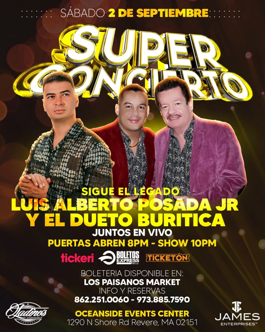 Luis Alberto Posada Jr y El Dueto Buritica Tickets | Boletos ...