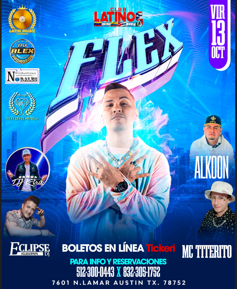 FLEX EN CONCIERTO ! Tickets | Boletos - Club Latinos y Nocturno Night ...