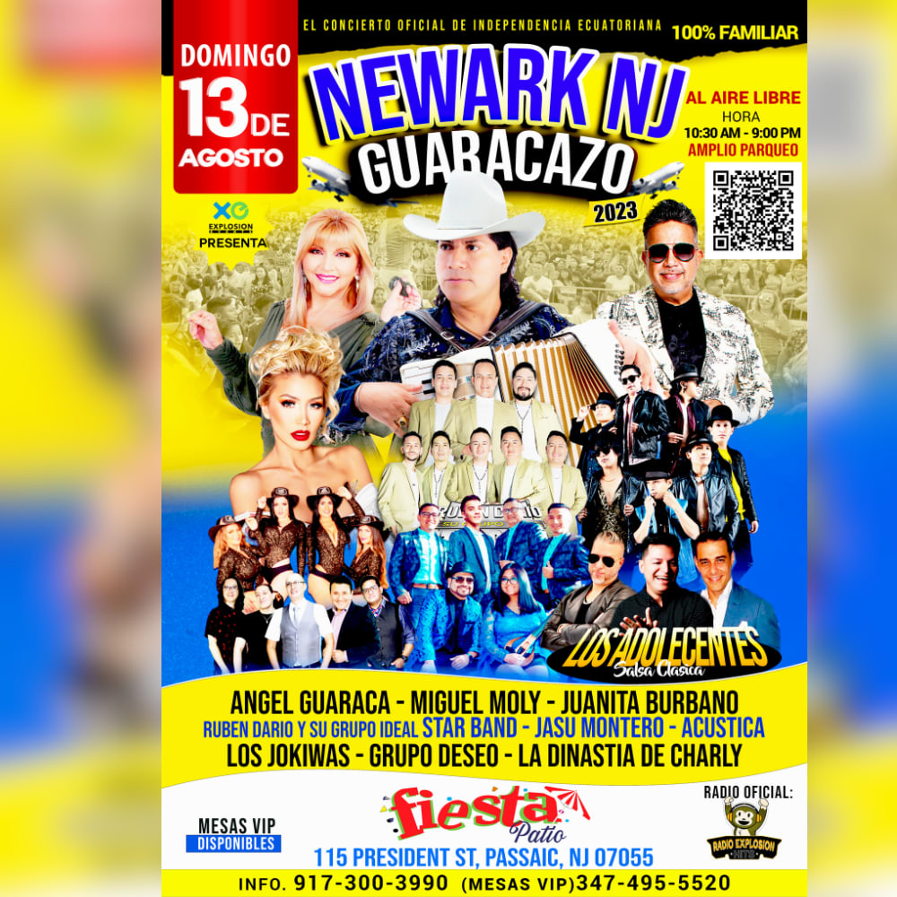 GUARACAZO EN CONCIERTO NEWARK NJ Tickets | Boletos - Fiesta Night Club ...