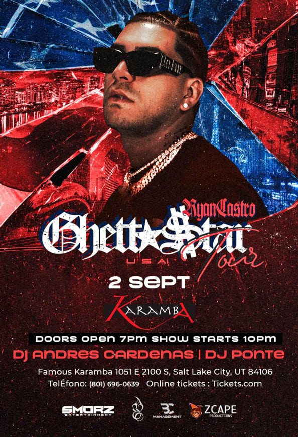 RYAN CASTRO EN CONCIERTO - GHETTO STAR TOUR USA Tickets | Boletos ...