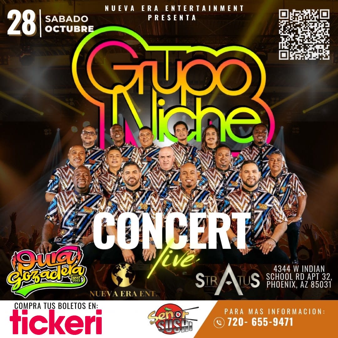 Grupo Niche Phoenix Tickets | Boletos - Stratus Event Center, Phoenix ...