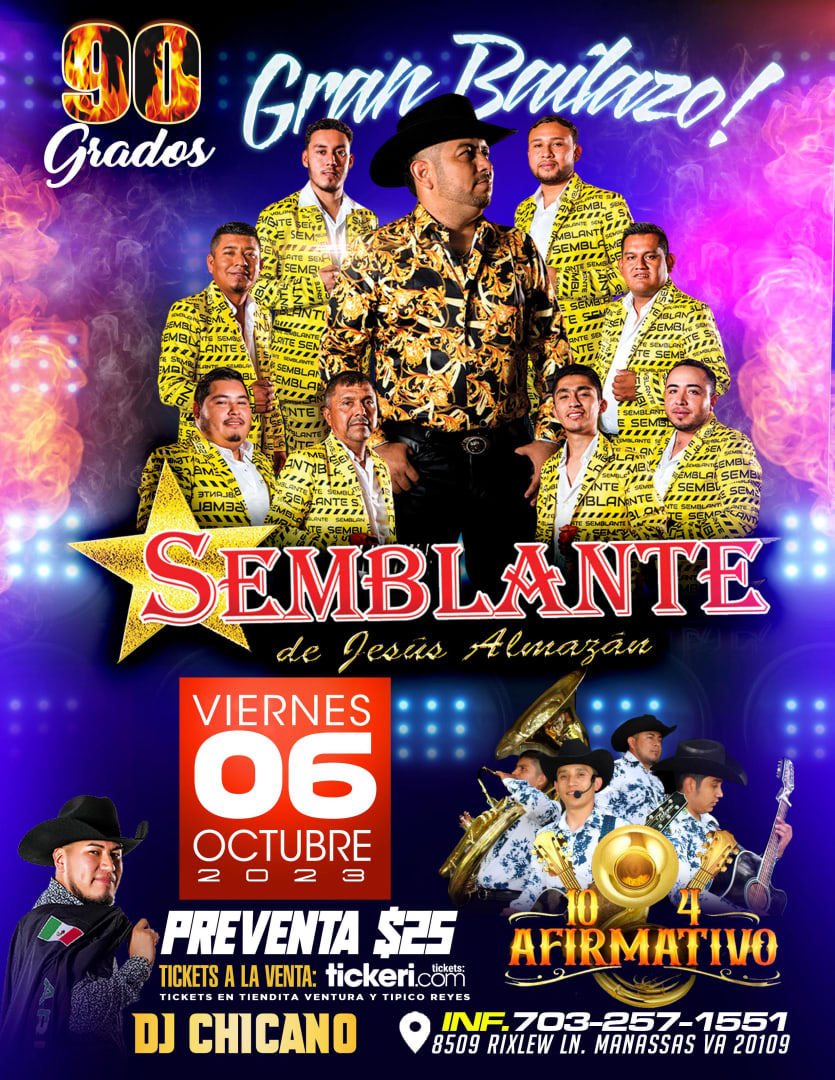 SEMBLANTE DE JESUS ALMAZAN & 10 4 AFIRMATIVO Tickets | Boletos - 90 ...