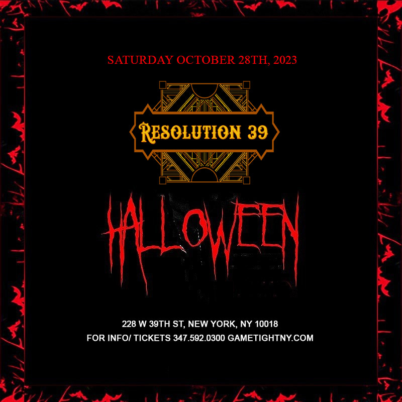 Resolution 39 NYC Halloween party 2023 Tickets Boletos at Resolution 39 ...