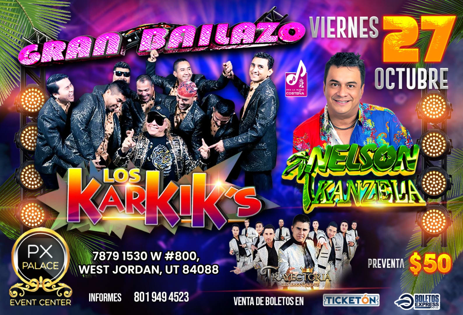 NELSON KANZELA , SUPER FURIA TROPICAL , LA TRAYECTORIAEN VIVO! Tickets ...