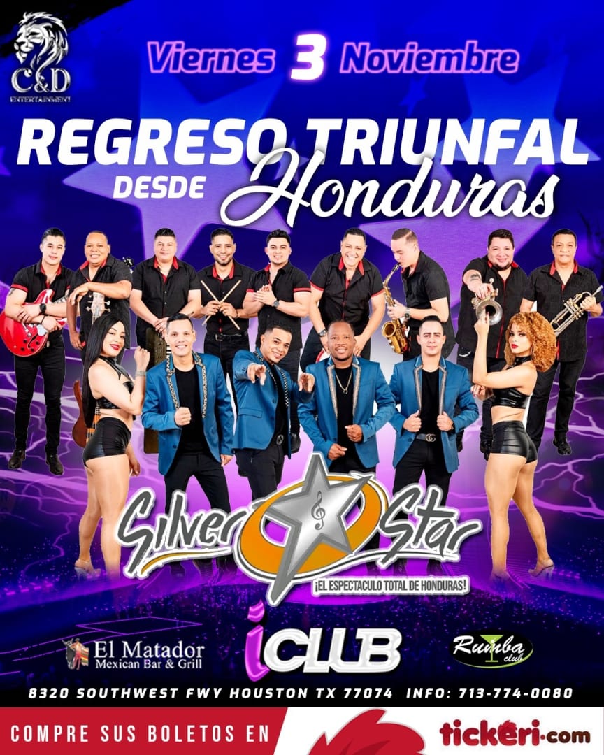 SILVER STAR EN VIVO DESDE HONDURAS ! Tickets Boletos at iClub Nightclub ...