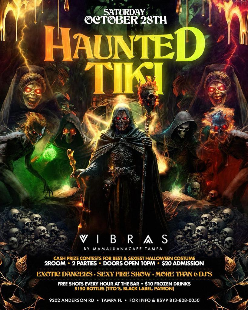 HAUNTED TIKI Tickets | Boletos - Vibras, Tampa | 2023-10-28 - Tickeri.com