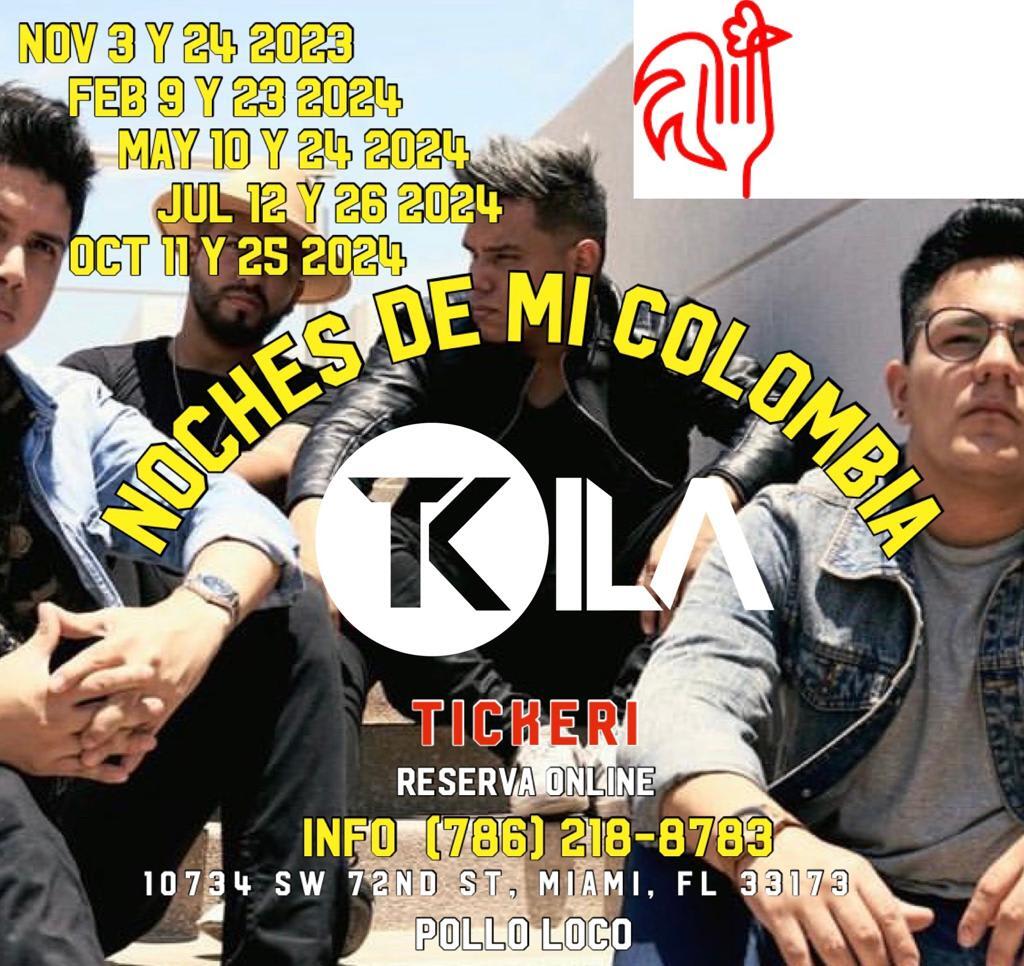 NOCHES DE MI COLOMBIA -TKILA Tickets | Boletos - POLLO LOCO RESTAURANT ...