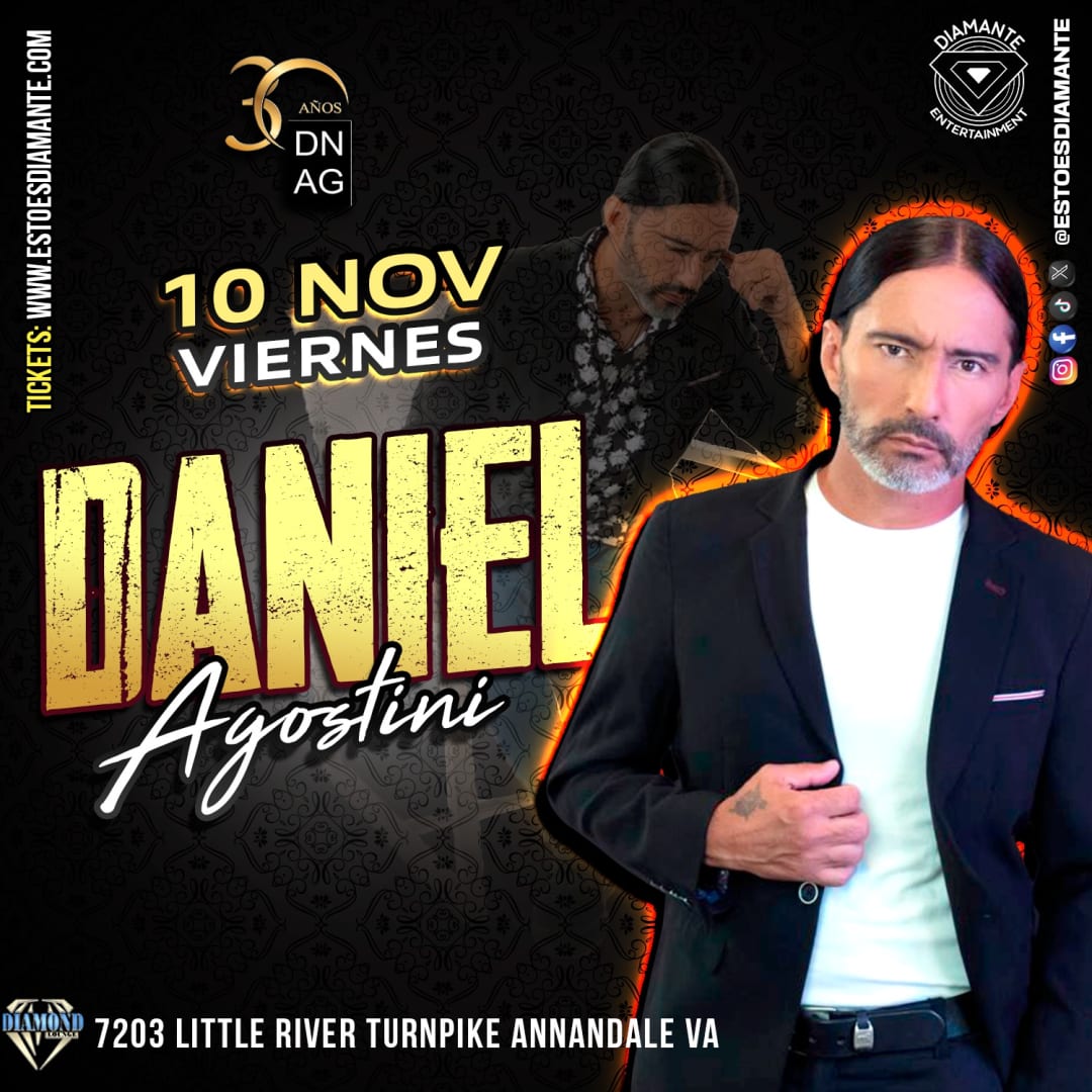 DANIEL AGOSTINI EN CONCIERTO Tickets | Boletos - Diamond Lounge ...