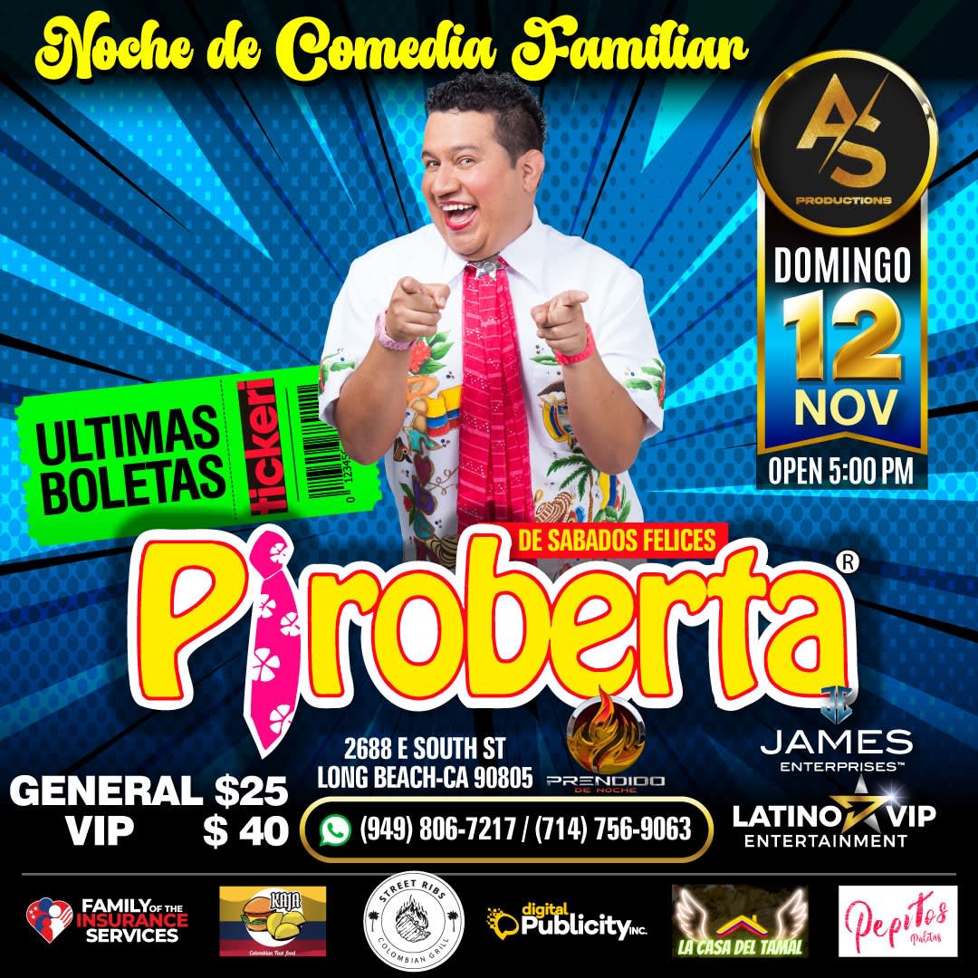 PIROBERTA DE SABADOS FELICES en "LOS ANGELES, CA" Tickets | Boletos ...