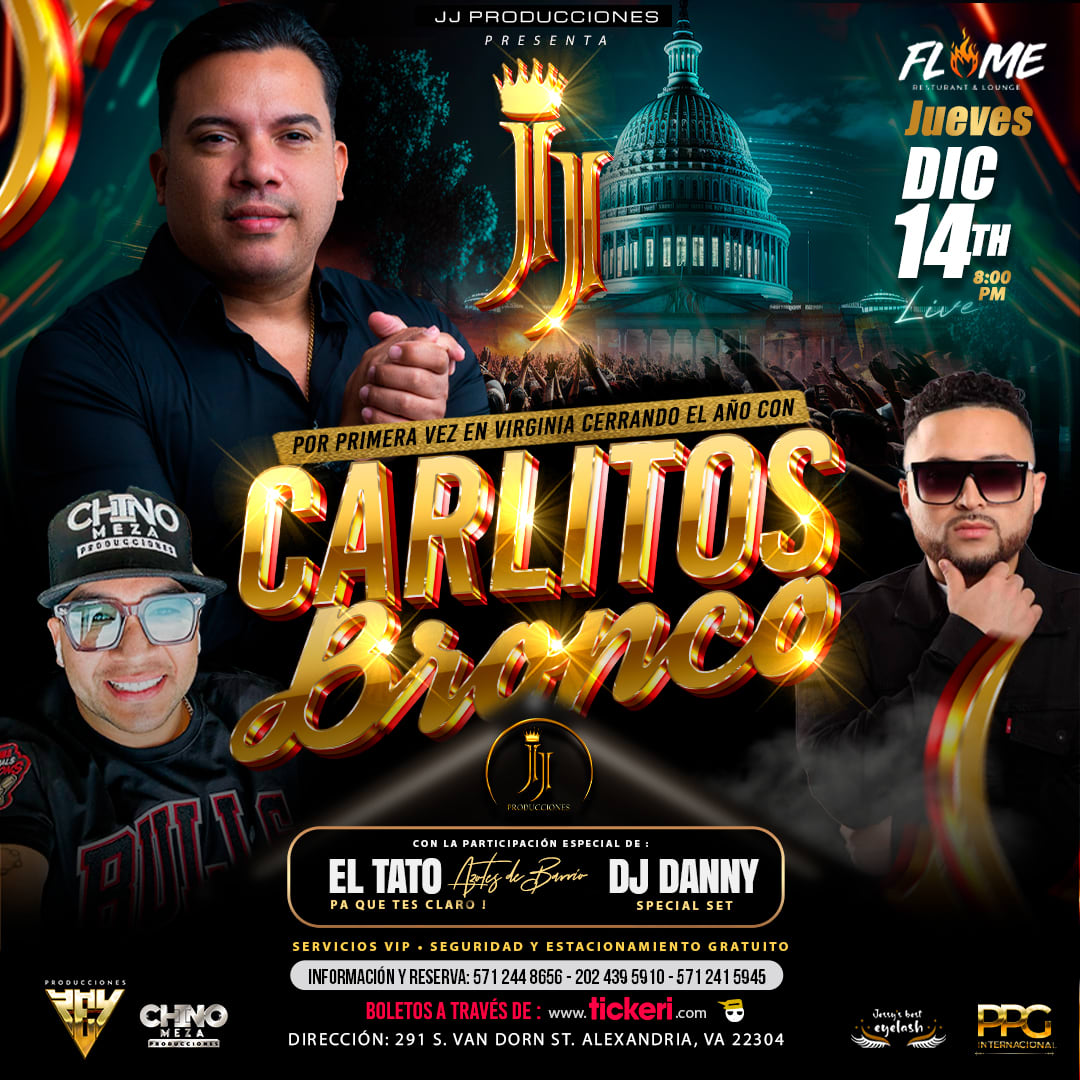 Cerrando el año con Carlitos Bronco in Alexandria - Tickets 2023-12-14 ...