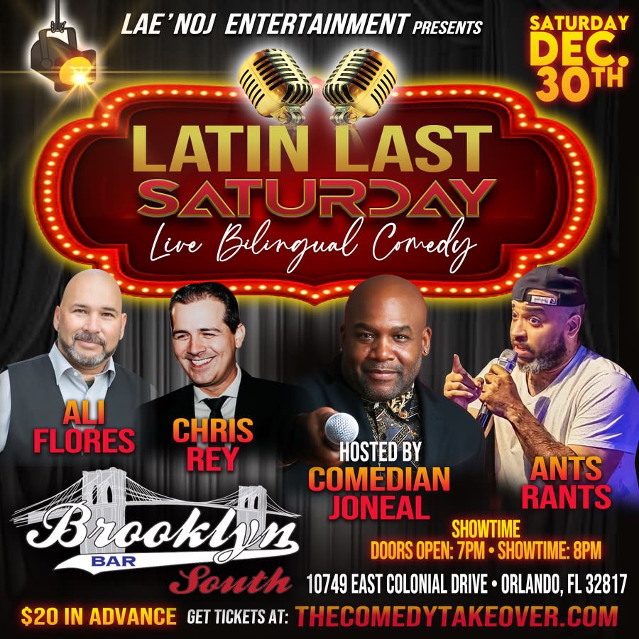 Latin Last Saturday Bilingual Comedy Show in Orlando - Tickets 2023-12 ...