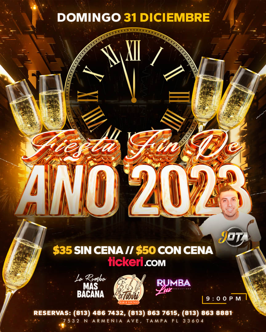 Fiesta Fin de Año 2023 El Tibiri Bar Lounge Tickets | Boletos - El ...