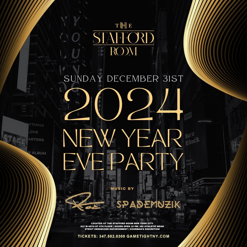 The Stafford Room New Year's Eve Party 2024 Tickets Boletos at The ...