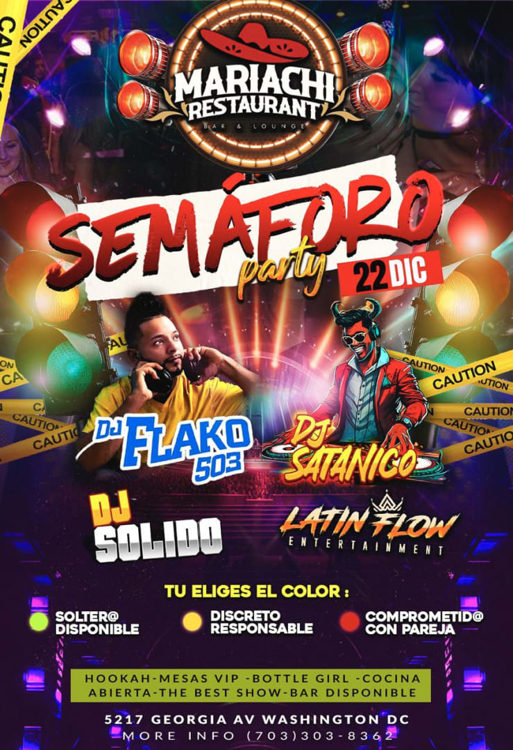 Semáforo party Latin flow_3 levels 69 Tickets | Boletos - Mariachi Bar ...