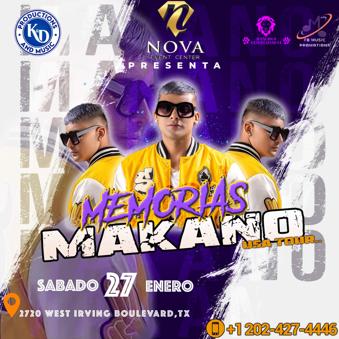Makano Memorias USA Tour en Dallas, TX in Irving - Tickets 2024-01-27 ...
