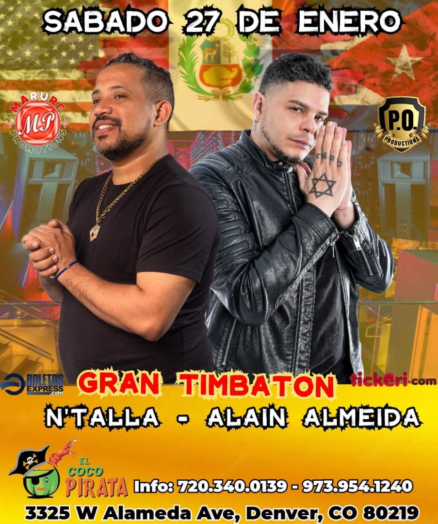 GRAN TIMBATON CON N'TALLA Y ALAIN ALMEIDA Tickets Boletos at El Coco ...