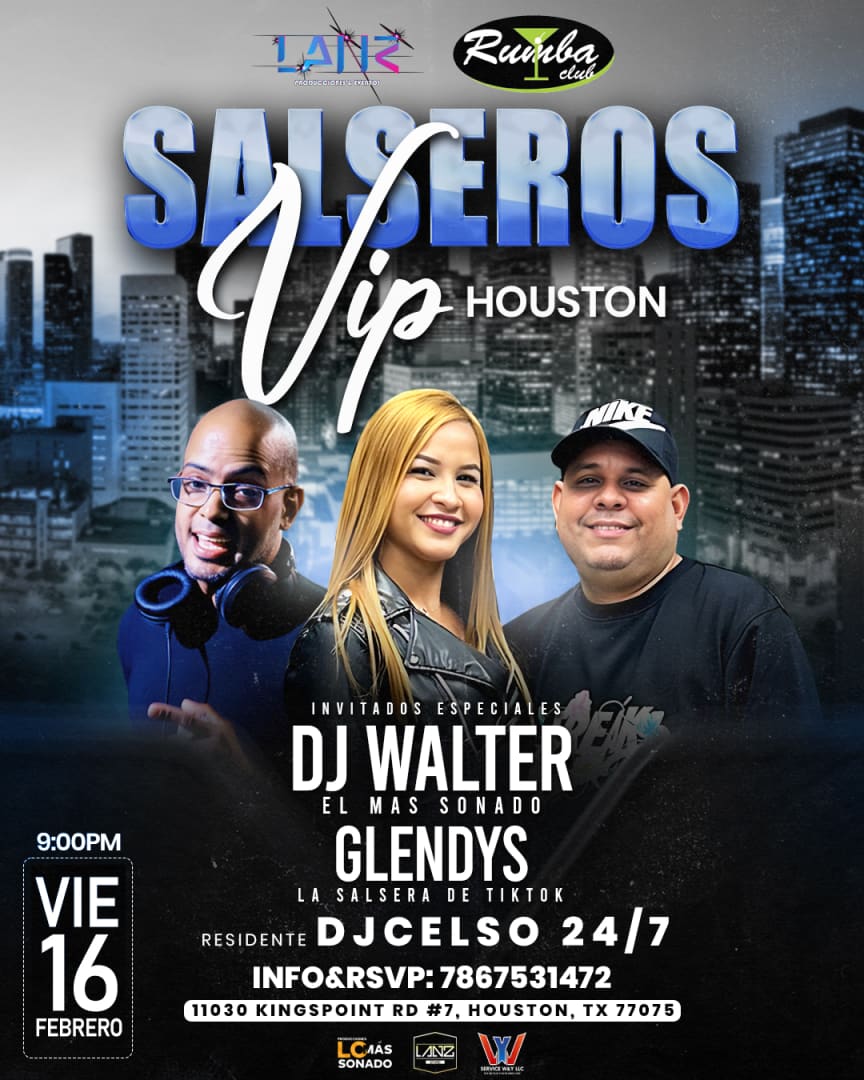 SALSEROS VIP DJ WALTER Y GLENDYS Y DJ CELSO EL 24/7 Tickets Boletos at ...