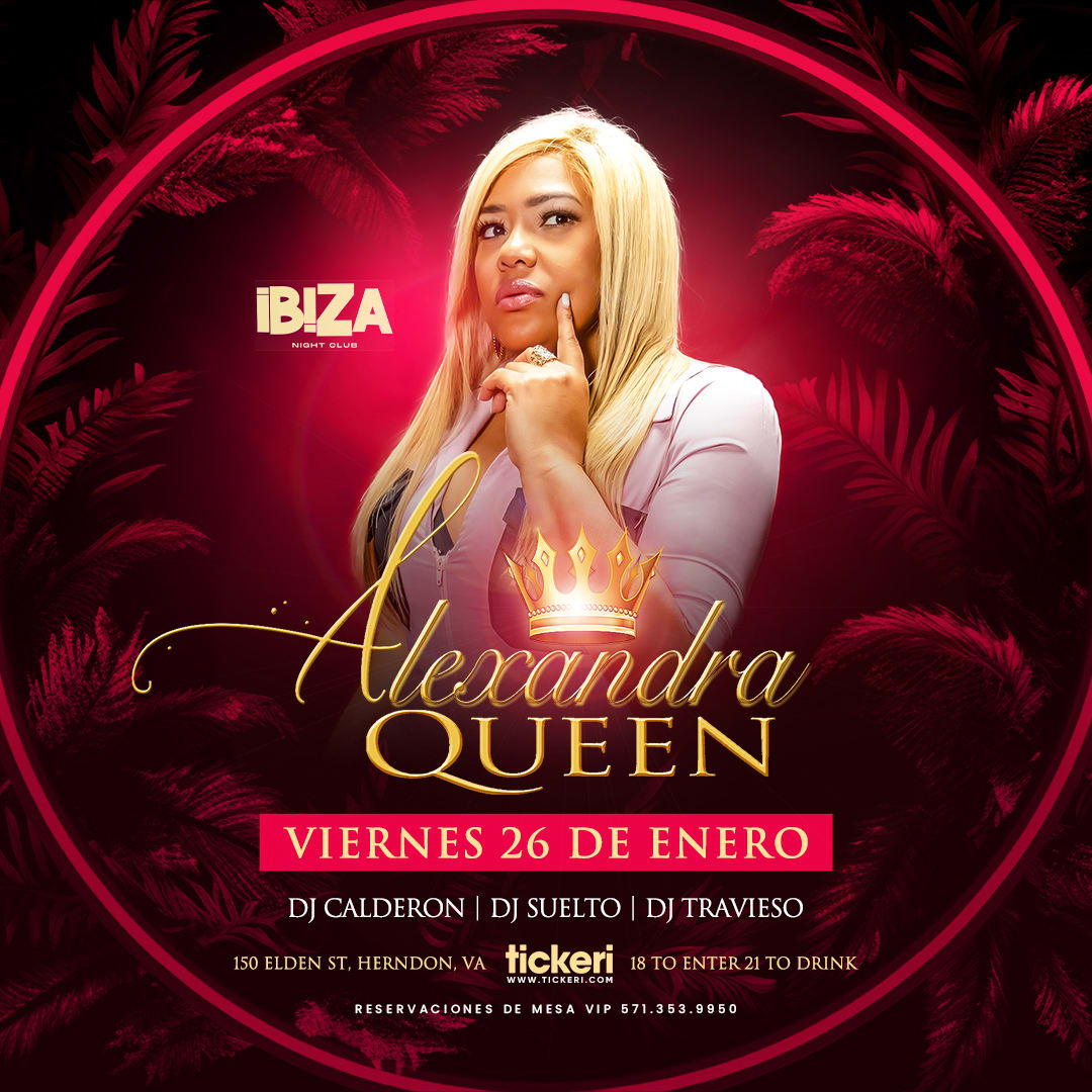 ALEXANDRA LA REINA DE LA BACHATA EN IBIZA NIGT CLUD DE HERDON VIRGINIA ...