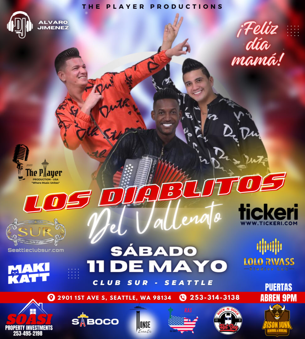 LOS DIABLITOS DEL VALLENATO EN CONCIERTO - SEATTLE Tickets Boletos at ...