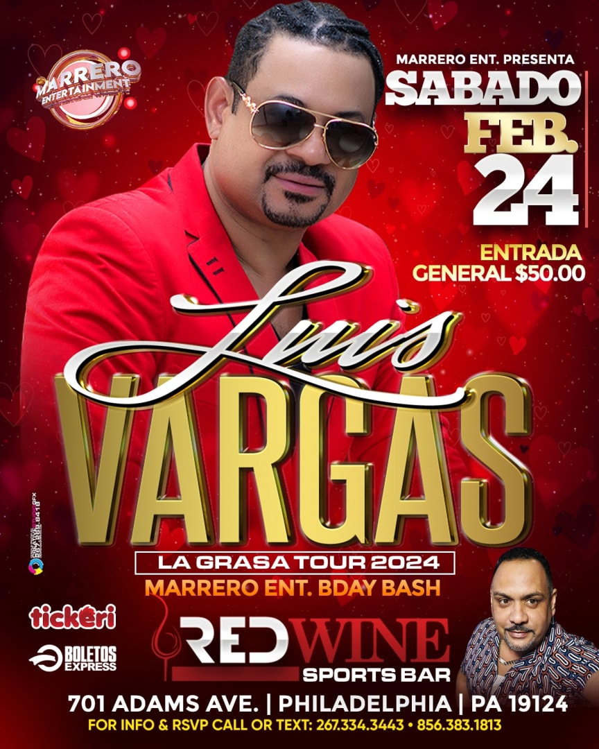 Luis Vargas mesa vip red wine Tickets | Boletos - Red Wine ...