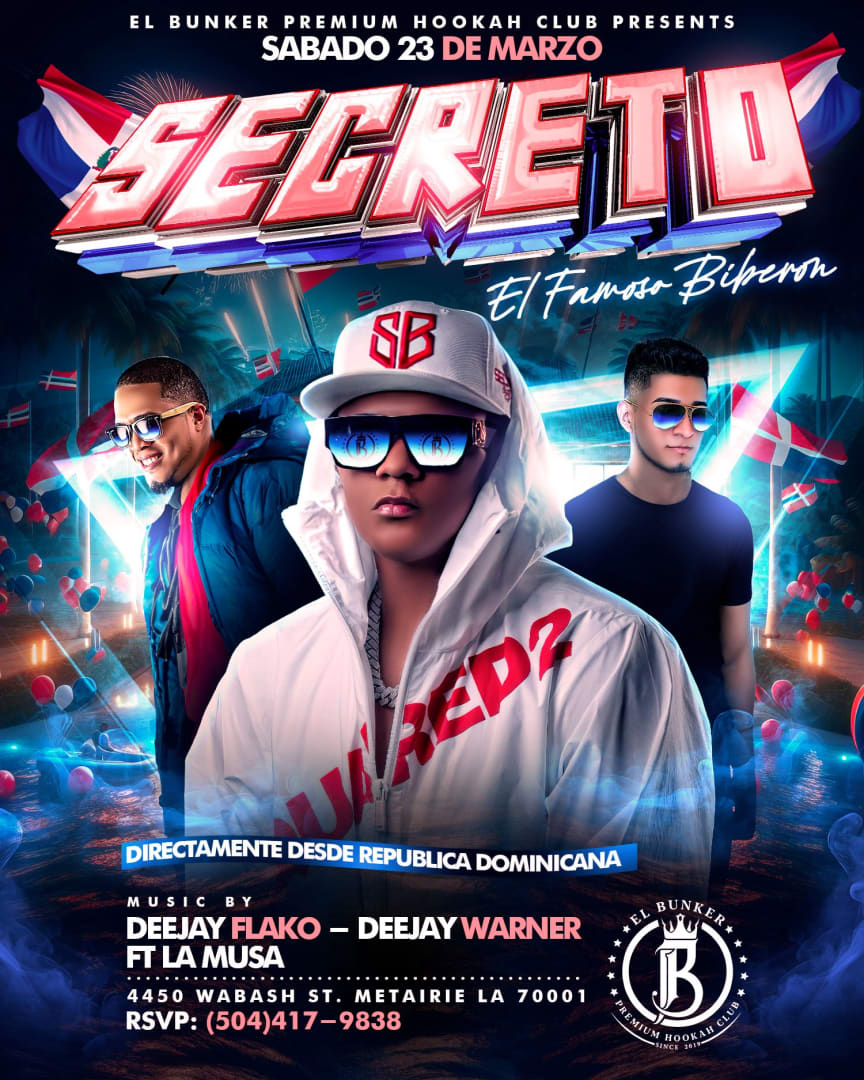 Secreto - El Famoso Biberon in Metairie - Tickets 2024-03-23 | El ...