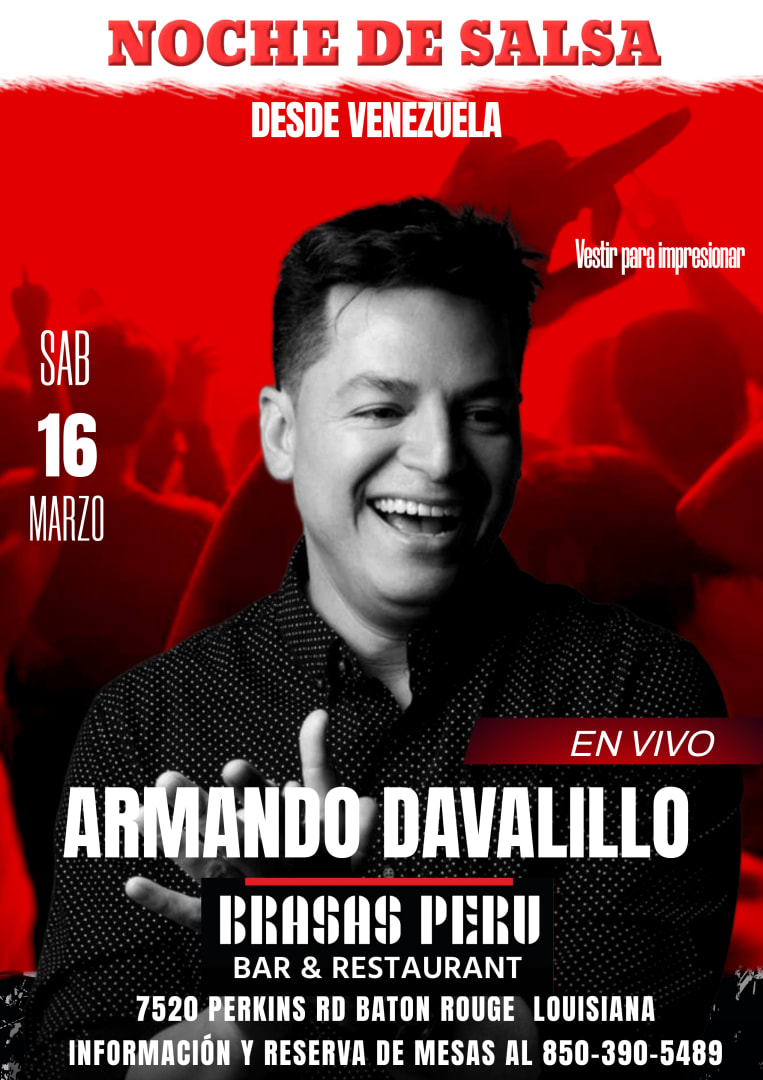 Armando Davalillo EX LOS ADOLESCENTES Tickets | Boletos - Brasas peru ...