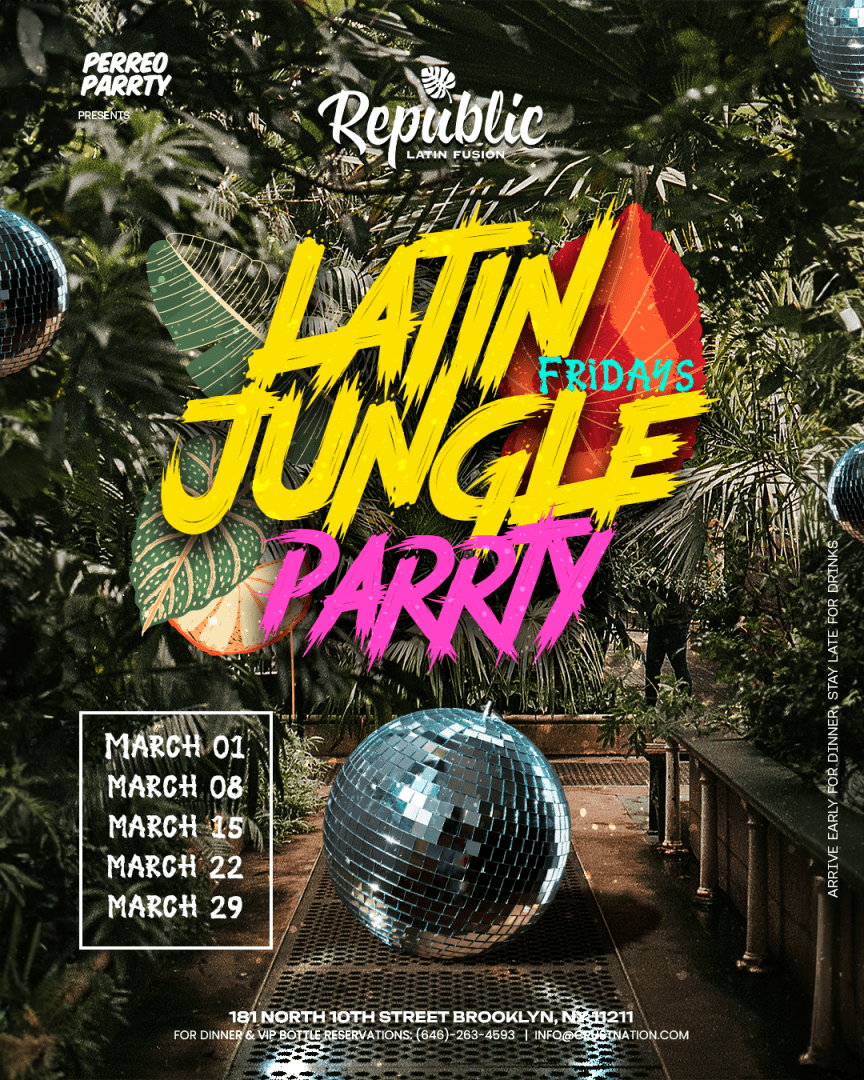 Reggaeton Jungle Parrty - Fridays @ Republic - Latin Dance Party ...