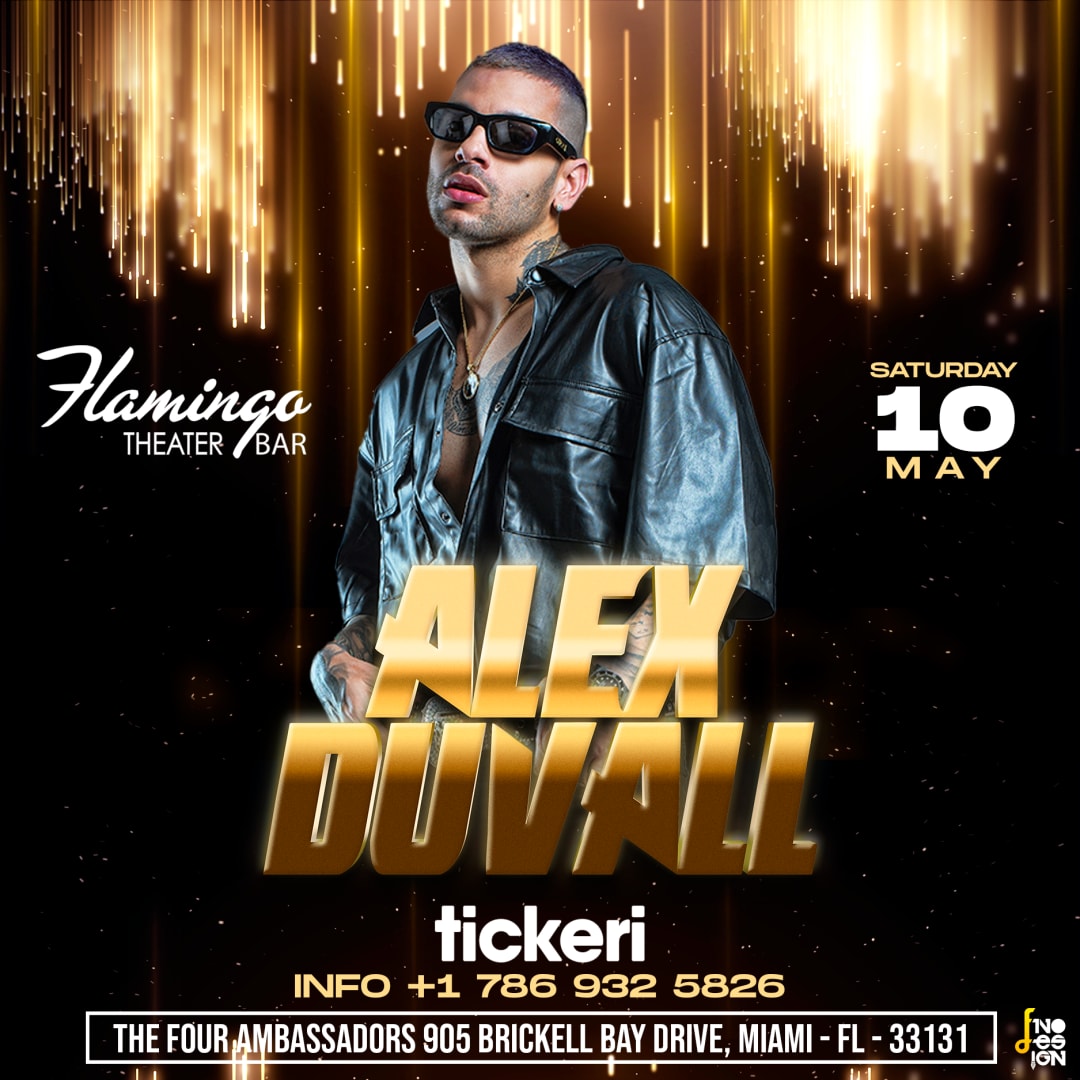 ALEX DUVALL EN CONCIERTO ! Tickets | Boletos - Flamingo Theater Bar ...