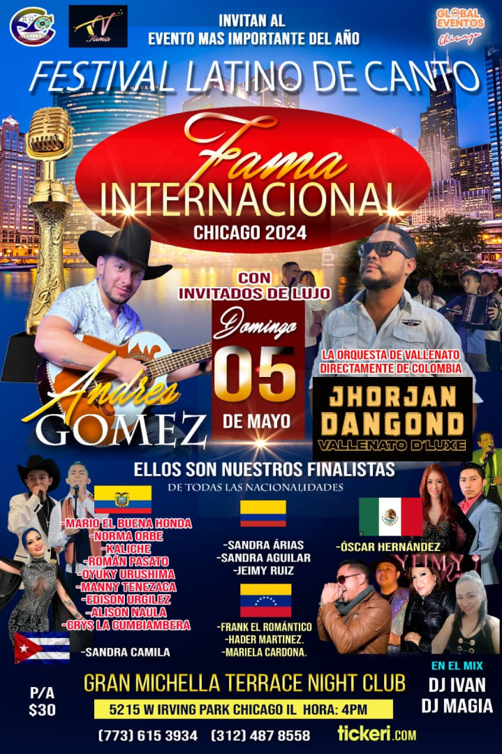 Festival Internacional fama in Chicago - Tickets 2024-05-05 | Michella ...