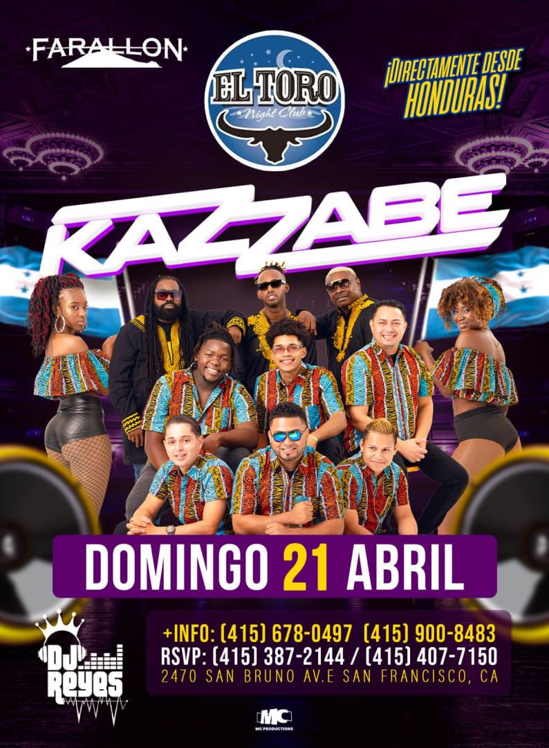 KAZZABE EN VIVO - SAN FRANCISCO (EL TORO) Tickets | Boletos - El Toro ...
