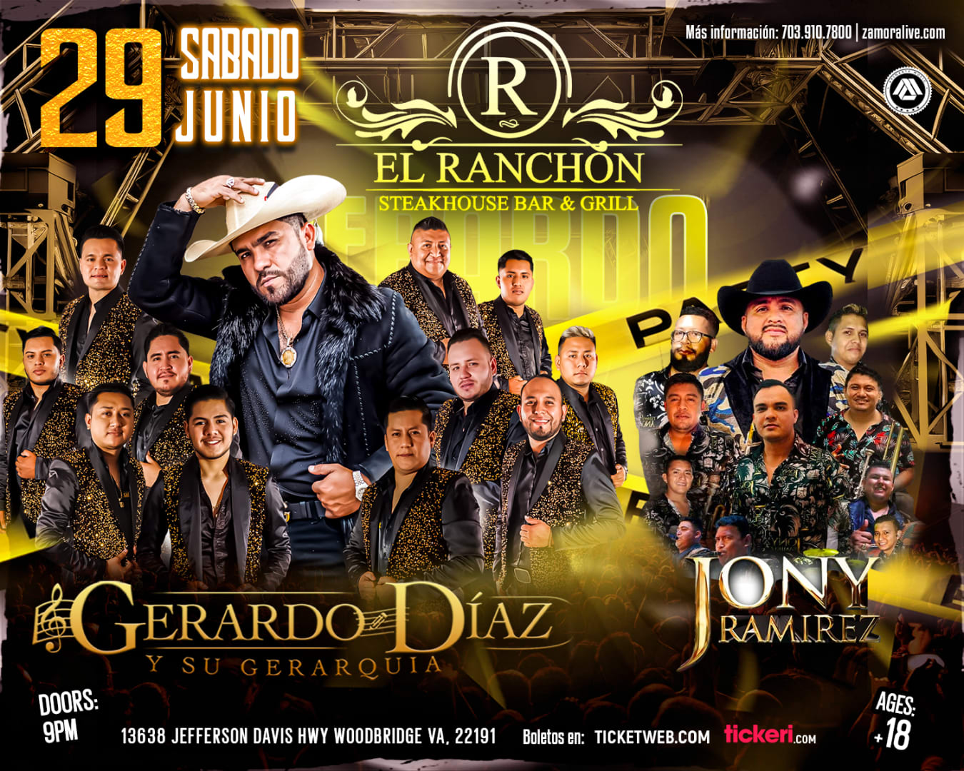 Gerardo Diaz/Jony Ramirez Tickets | Boletos - El Ranchon, Woodbridge ...