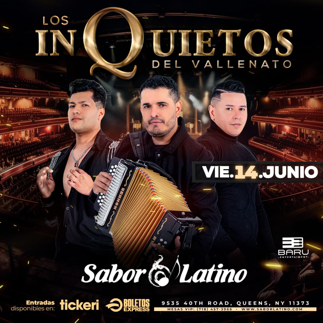 Los Inquietos del Vallenato en New York in Queens - Tickets 2024-06-14 ...